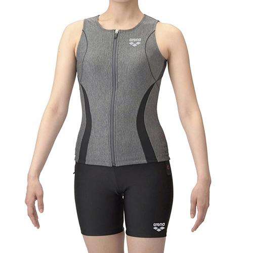 アリーナ ARENA すらっとセパ フィットネスセパレーツ 水着 レディ-ス AS5SWF41L-GYBK