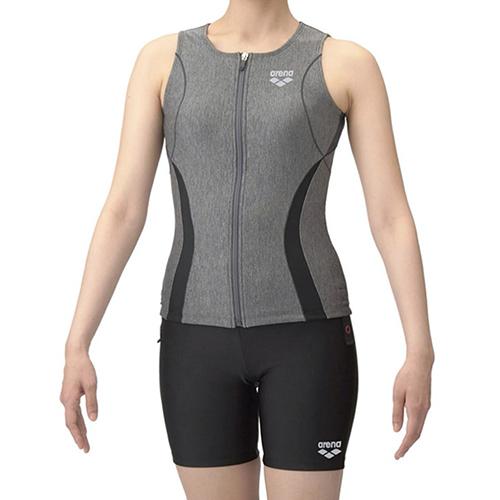 アリーナ ARENA すらっとセパ フィットネスセパレーツ 水着 レディ-ス AS5SWF42L-GYBK