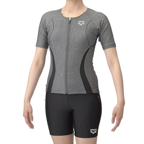 アリーナ ARENA すらっとセパ フィットネスセパレーツ 水着 レディ-ス AS5SWF43L-GYBK