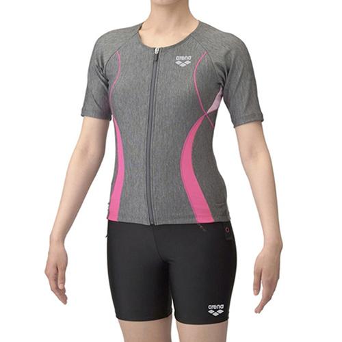 アリーナ ARENA すらっとセパ フィットネスセパレーツ 水着 レディ-ス AS5SWF43L-GYPK