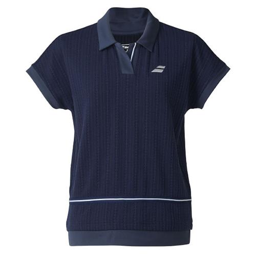 バボラ Babolat CLUB SHORT SLEEVE SHIRT 半袖 ポロシャツ ウィメンズ テニス BWG5376-NV00