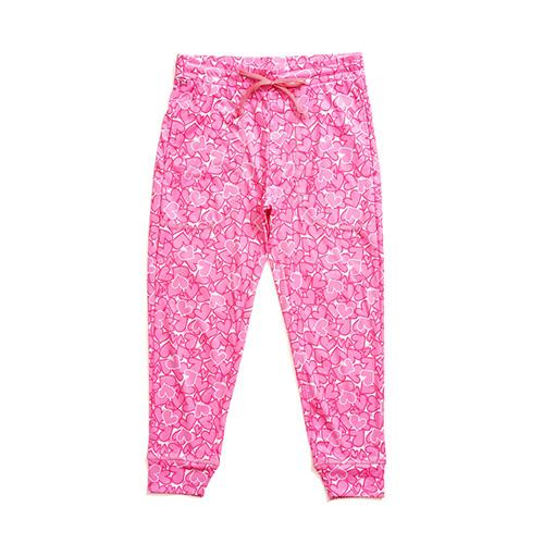 クラップ clap Heart Croppedpants ピンクハートクロップドパンツ フィットネス レディース CE23029-PK