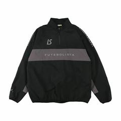 ルースイソンブラ LUZeSOMBRA STRETCH TAFTA MESH HALFZIP TOP ピステ 長袖 サッカー フットサル メンズ L1232106-BLK