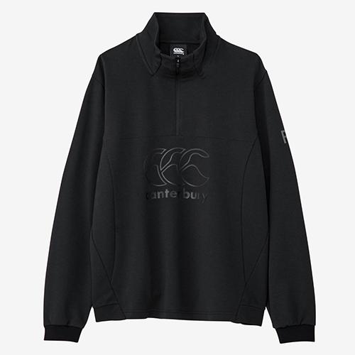 【期間限定価格】カンタベリー CANTERBURY アールプラス クロスオーバーハーフジップ トレーニング スウェット 長袖 ユニセックス RP425079-19