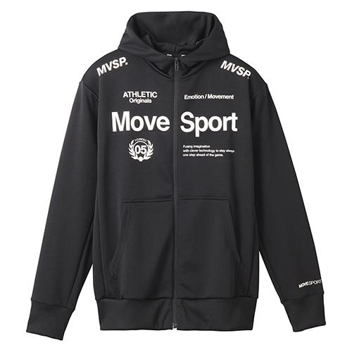 デサント DESCENTE ムーブスポーツ ライトスムーススウェット オーセンティックロゴ フーディー スウェット 長袖　メンズ ST4FSW41M-BK00