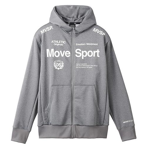 デサント DESCENTE ムーブスポーツ ライトスムーススウェット オーセンティックロゴ フーディー スウェット 長袖　メンズ ST4FSW41M-GY01