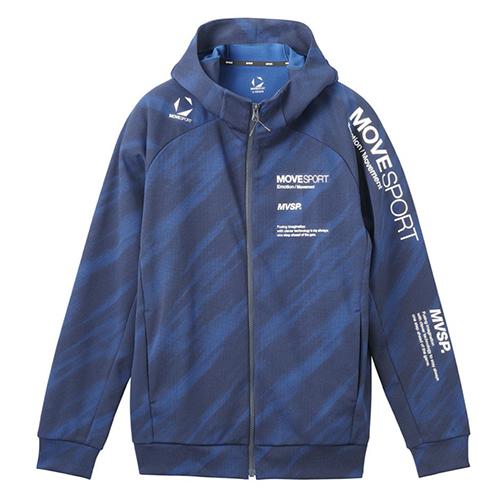デサント DESCENTE MOVESPORT SUNSCREEN 総柄グラフィック ジャージフーディー トレーニングウェア 長袖 メンズ ...