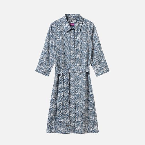 エーグル AIGLE リバティプリント ロングシャツドレス 長袖 ウィメンズ アウトドア ZEFBN48-004