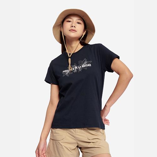 エーグル AIGLE 吸水速乾 プリントTシャツ半袖 ウィメンズ アウトドア ZTFBF44-004
