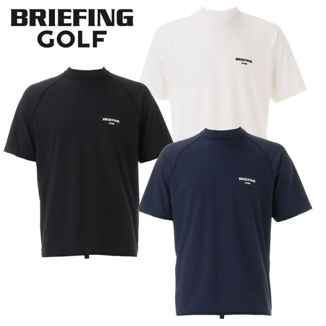 【即納】2024 BRIEFING GOLF ブリーフィング メンズ ロゴ モックネック リラックスフィット BRG241MD3 日本正規品 hbyu