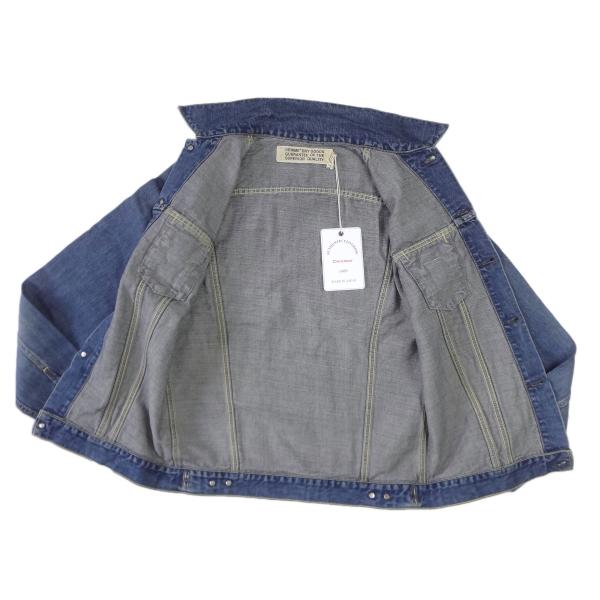Denime ドゥニーム ジージャン デニムジャケット リネンミックス G トラッカー Lサイズ Denime ドゥニーム ジージャン デニムジャケット リネンミックス G