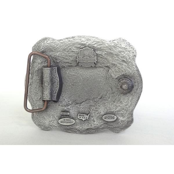 ベルト 本革サドルレザー オイルレザーブラック 米国製バックル 幅40mm