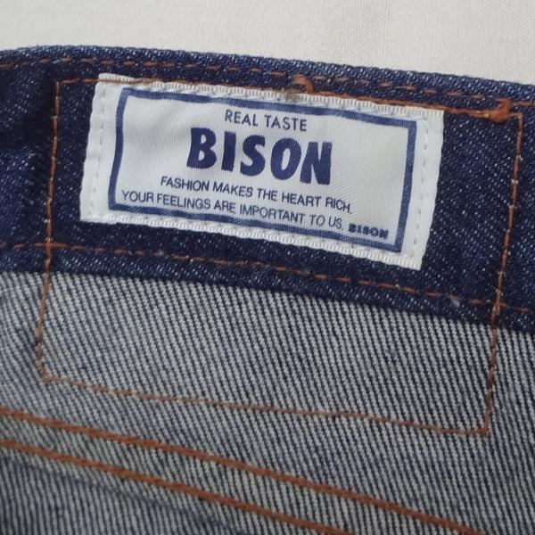 BISON 日本製 ベルボトム フレアー ラッパジーンズ W28インチ バイソン