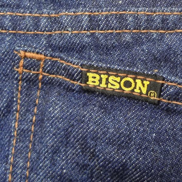 BISON 日本製 ベルボトム フレアー ラッパジーンズ W28インチ バイソン