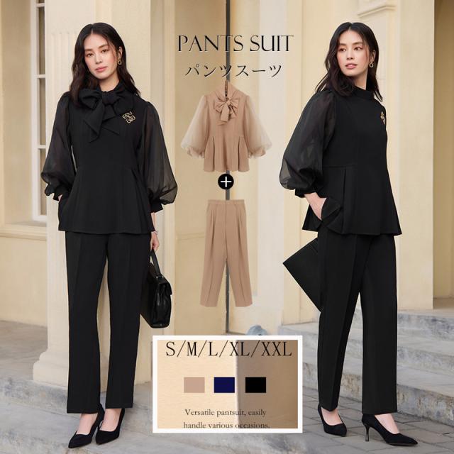 スーツ レディース セットアップ パンツスーツ 入学式 入園式 卒業式 卒園式 結婚式 ママ 服 母 OL 面接 成人式 上下セット 七五三 お宮参り おしゃれ