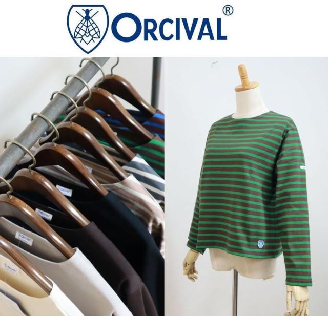 2025秋冬 ORCIVAL オーシバル オーチバル コットンロード クルーネック プルオーバー  ＃B259 8色展開 フランス製 CREW NECK L/S P.O.  レディース