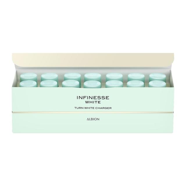 【国内正規品】アルビオン（ALBION）アンフィネスホワイト　ターンホワイト　チャージャー〈薬用美白美容液〉【医薬部外品】2.0ml×14本