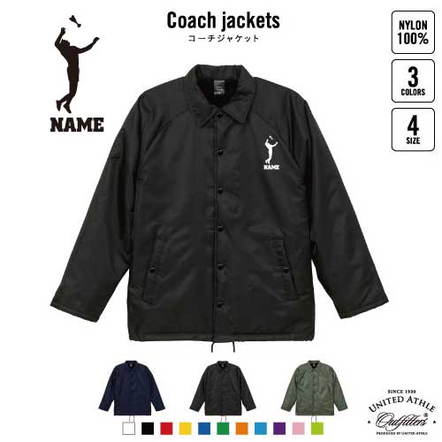 インディアカ1  名入れボア裏地付きコーチジャケット 左胸ワンポイントミリタリー アメカジ ブラック ネイビー カーキ ストリート ブルゾン アウター シャトル　コック　ネット　マイナー　スポーツ