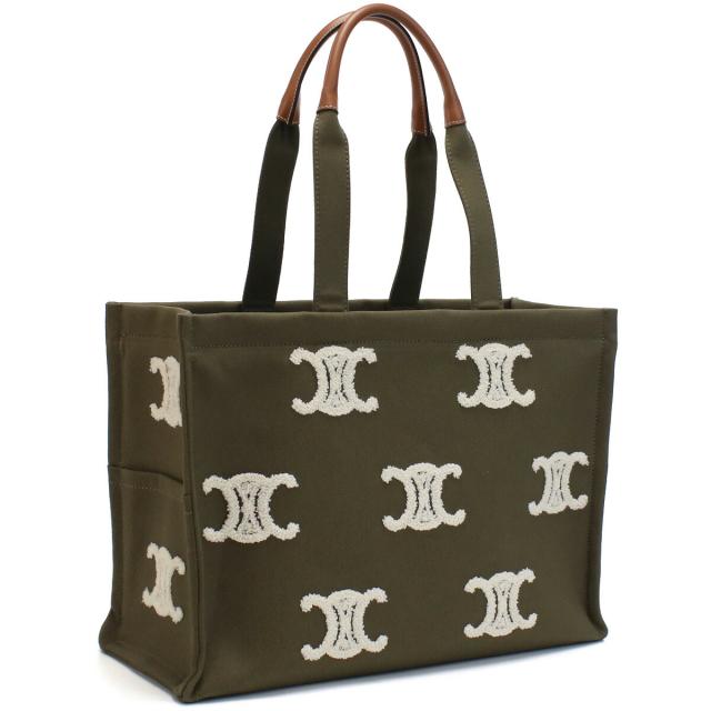 セリーヌ CELINE トートバッグ ブランド トリオンフ 通勤 通学 19676 2EG9 15KZ KHAKI カーキ