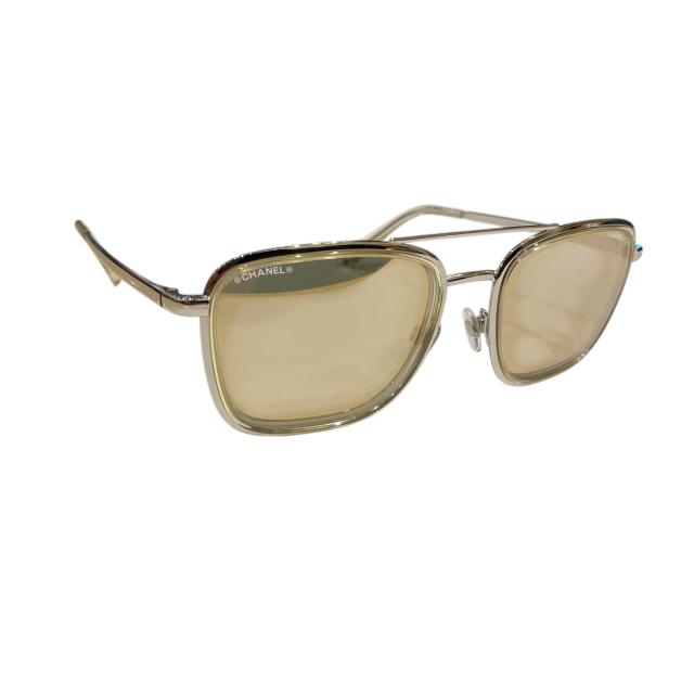 CHANEL シャネル ミラーレンズサングラス 4241 ゴールド系 レディース メンズ ユニセックス 店頭展示品 感謝セール