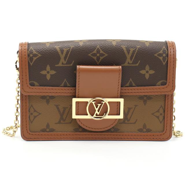 ルイ ヴィトン LOUIS VUITTON ポルトフォイユ・ドーフィーヌ チェーンショルダーバッグ ブランドM68746　モノグラム　ブラウン系　新品