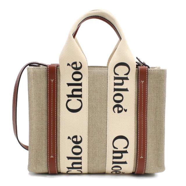 Chloe クロエ CHC22AS397I26 トートバッグ WHITE-BROWN 1 ベージュ系 ブラウン系 レディース 新品