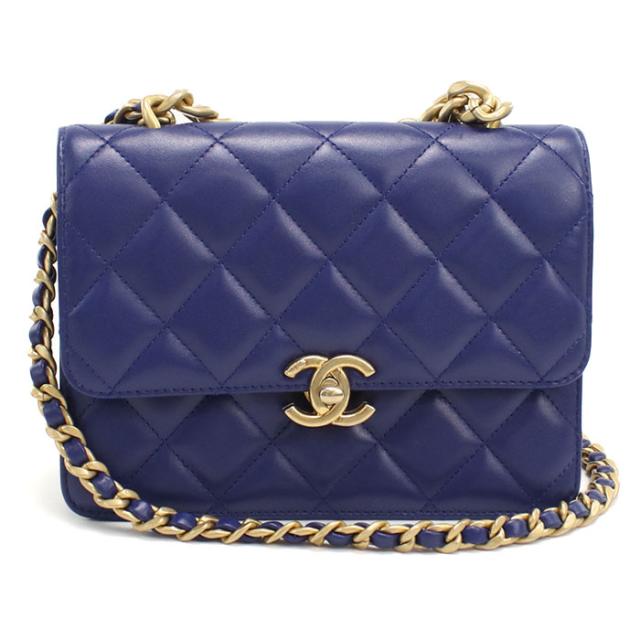 【中古】CHANEL シャネル チェーンショルダーバッグ マトラッセ KCXXTTG9 斜め掛け ショルダーバッグ ラムスキン レディース Aランク