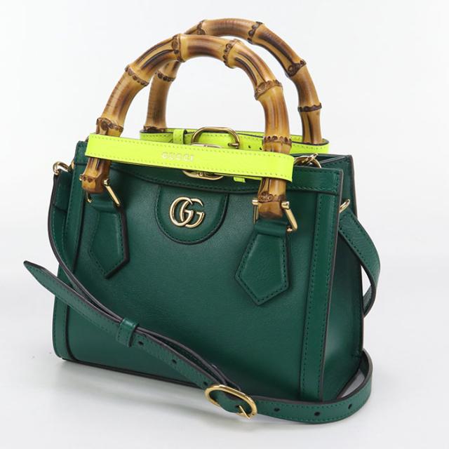 【中古】GUCCI グッチ スモール トートバッグ 2WAY グッチ ダイアナ 655661 ハンドバッグ レザー レディース Sランク