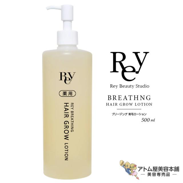 レイ ブリージング 育毛ローション 500ml 医薬部外品 薬用 育毛剤 トニック 頭皮エッセンス スカルプケア 頭皮ケア 発毛 抜け毛 脱毛 かゆみ ふけ 地肌 白髪 対策 予防 ケア 大容量 Rey レイ・ビューティ・ヘルス研究所