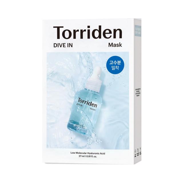 Torriden (トリデン) ダイブイン マスク (3枚) ヒアルロン酸 シートマスク 無着色 無香料 正規品 保湿 乾燥肌 フェイスパック ...