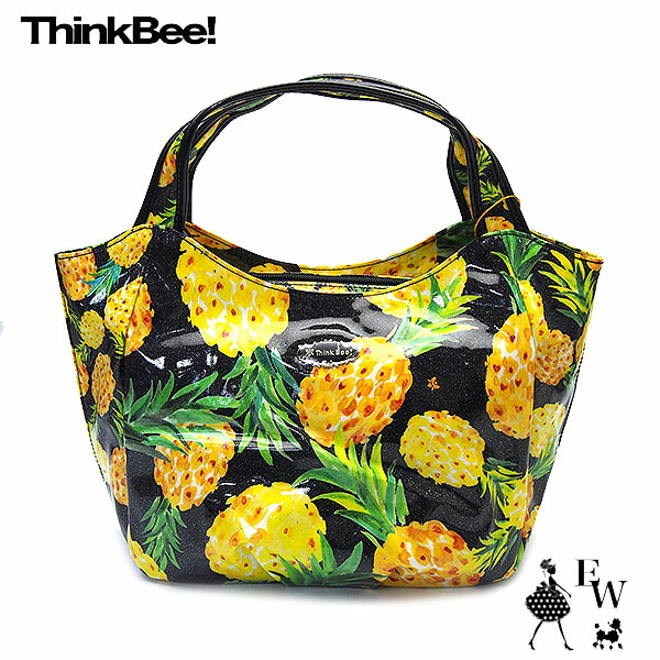 シンクビー トートバッグ Think Bee 鳳梨心 パイナップル バッグ A003365 エクセルワールド 誕生日 ギフト プレゼントにも ブランド ポーチ TP2 mk