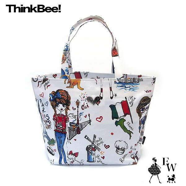 シンクビー トートバッグ Think Bee ビーフレンズ バッグ ロスニニョス A004689 エクセルワールド 誕生日 ギフト プレゼントにも ブランド ポーチ mk
