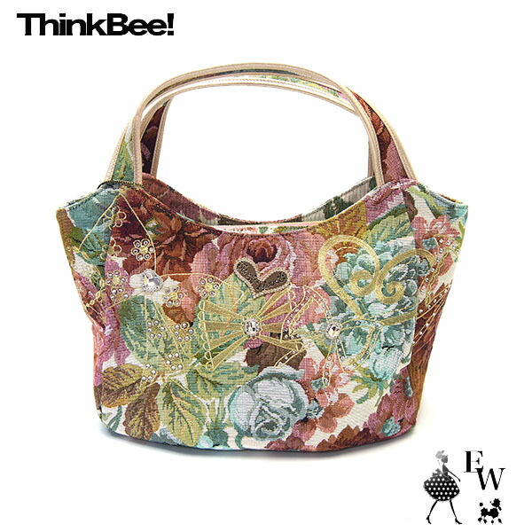 シンクビー バッグ ハンドバッグ Think Bee リボンズ ゴブラン A004324 エクセルワールド レディース ブランド プレゼントにも TP10 mk