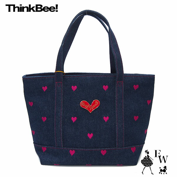 シンクビー バッグ Think Bee トートバッグ デニス トートバッグ ネイビー A003728 エクセルワールド レディース ブランド プレゼントにも TP5　ok