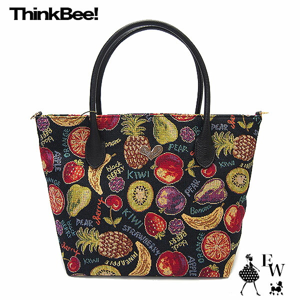 シンクビー バッグ Think Bee トートバッグ ミスタービーバンバン トートバッグ ブラック A004569 エクセルワールド レディース ブランド プレゼントにも TP5 ok