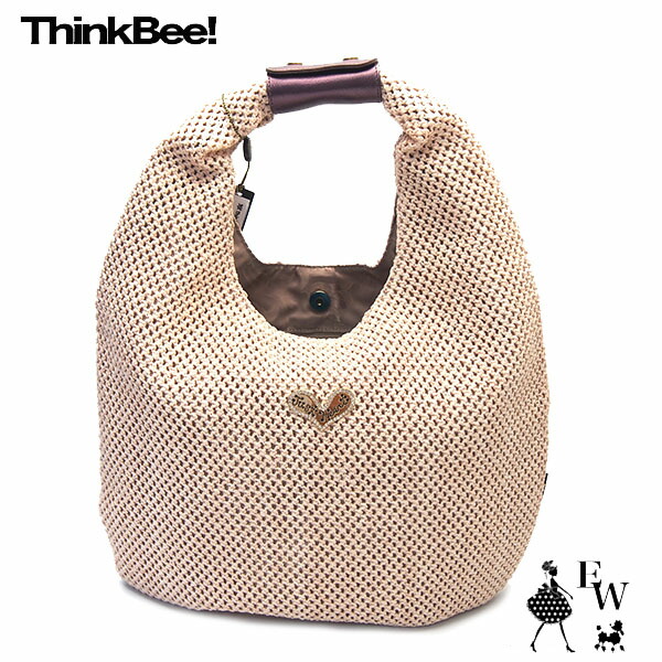 シンクビー バッグ Think Bee ショルダーバッグ ビーハイヴ ワンハンドルタイプ ベージュ A004747 エクセルワールド レディース ブランド プレゼントにも TP10 mk