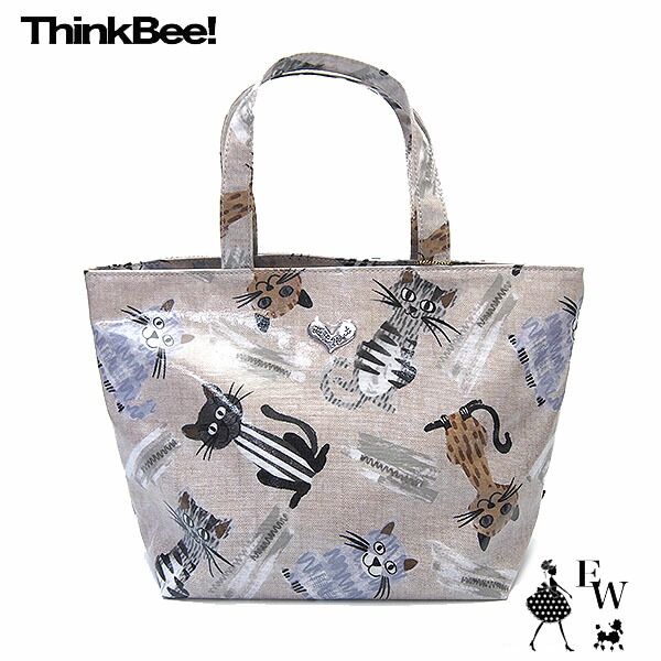 シンクビー バッグ Think Bee トートバッグ ビーフレンズ ストレイキャッツ A004993 撥水 軽量 エクセルワールド レディース ブランド プレゼントにも TP5　mk