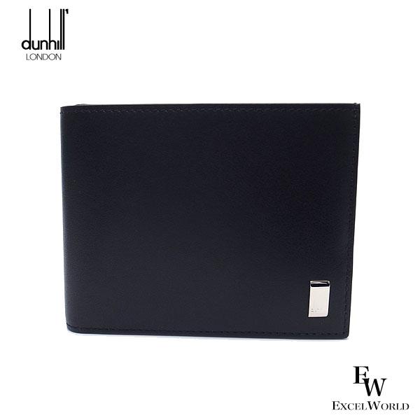ダンヒル 財布 メンズ 19F2F32AT 001 DUNHILL 二つ折り財布 小銭入れ付き サイドカー レザー ブラック