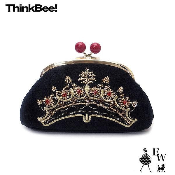 シンクビー ポーチ ロイヤルクラウンビー 口金ポーチ Think Bee   誕生日 ギフト プレゼントにも レディース ブランド ポーチ　mk