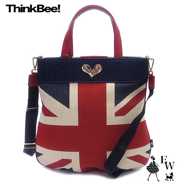 シンクビー バッグ Think Bee ゴッドセイブザクイーン ショルダーバッグ 3WAY A003966 Think Bee マルチカラー レディース ブランド プレゼントにも　mk