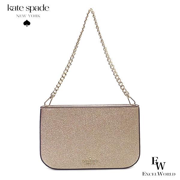 ケイトスペード ポーチ KATESPADE アウトレット ポシェット 小物入れ KE453 700 グリッター ラメ ゴールド エクセルワールド  レディース ブランド mk