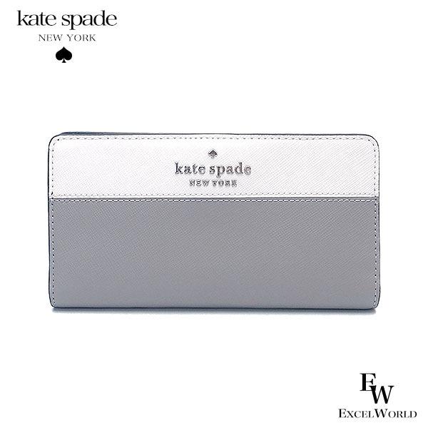 ケイトスペード 財布 アウトレット 二つ折り長財布 WLR00122 020 kate spade スリムウォレット グレーマルチ レディース ブランド mk
