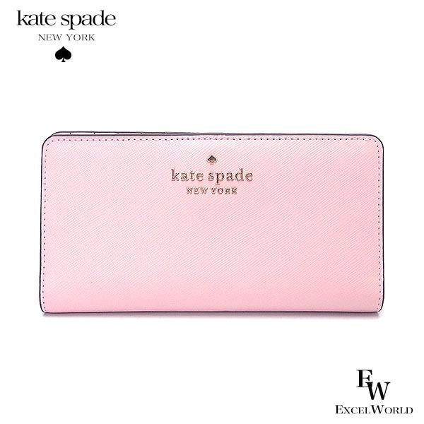 ケイトスペード 財布 アウトレット 二つ折り財布 Kate spade WLR00145 100 ピンク レディース ブランド プレゼントにも mk