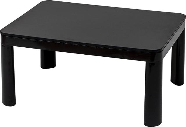 山善 カジュアル こたつ テーブル 幅80cm×奥行60cm 長方形 一人暮らし リバーシブル天板 中間入切スイッチ 温度調節無段階 天板ラウン