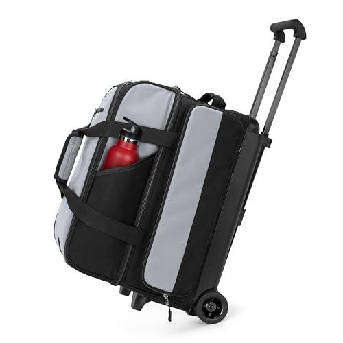移動 ボウリング バッグ キャスター付き バッグ 2個用キャリー ボウリング カートバッグ ボーリングバック シューズ収納