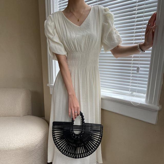 春新作 ワンピース 春 夏 ロング マタニティ 無地 ロングワンピース レディース ロング丈 半袖 韓国ワンピース イエロー ホワイト パープル グレ