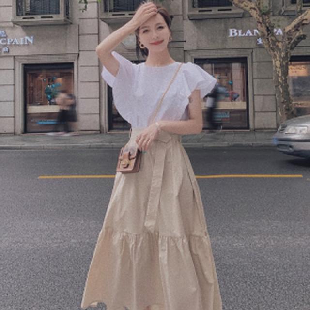 ワンピース 春 夏 ロング マタニティ 無地 大人可愛いワンピース ロングワンピース レディース ロング丈 半袖 韓国ワンピース 春秋 ベージュ ネイ