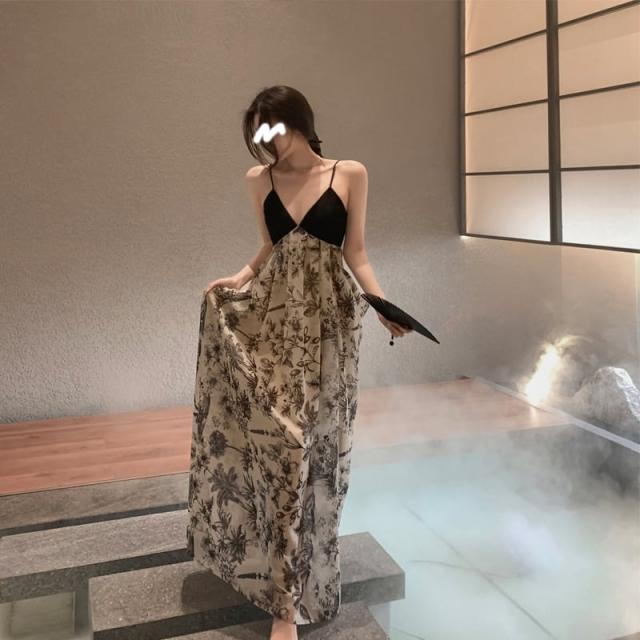 春新作 ワンピース 春 夏 ロング マタニティ ロングワンピース レディース ロング丈 韓国ワンピース キャミソールワンピース Aラインワンピース ピ