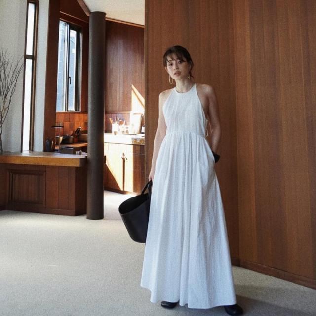 春新作 ワンピース 春 夏 ロング マタニティ ロングワンピース レディース ロング丈 韓国ワンピース キャミワンピース Aラインワンピース ホワイト 1