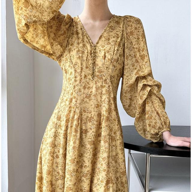 春新作 ワンピース 春 夏 ロング マタニティ 花柄 ロングワンピース レディース シャツワンピース ロングtシャツワンピース ロング丈 長袖 韓国ワ 1